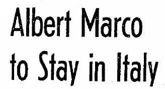 Albert Marco | J. H. Graham